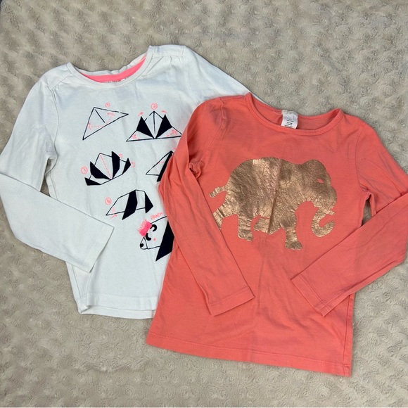 Crewcuts | Shirts & Tops | Little Girl Long Sleeve Shirt Bundles Crewcuts Gold Elephant Gymboree ...